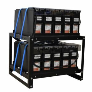 Battery Racks with Multiple Configurations for Backup Systems